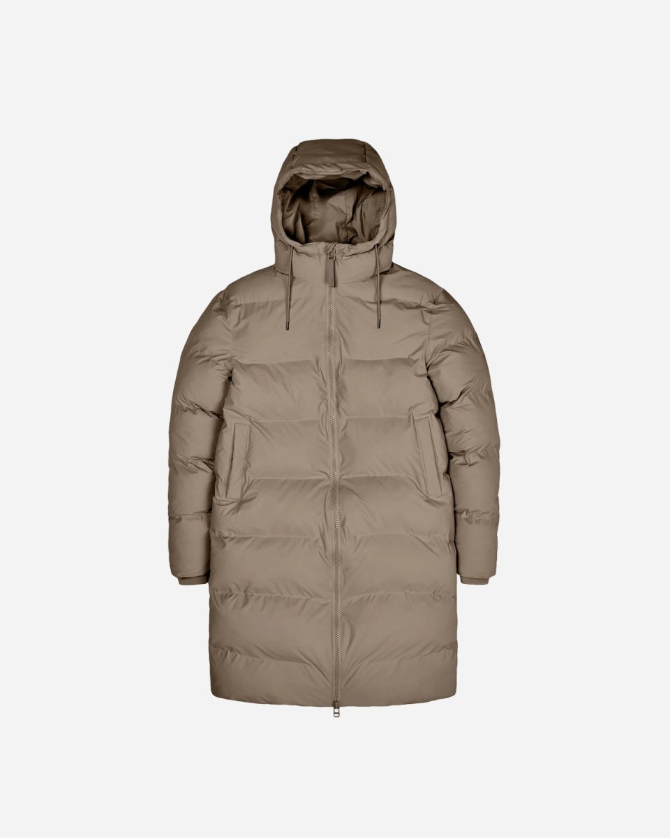 Long Puffer Jacket 2022 - Taupe från RAINS - Munk Store