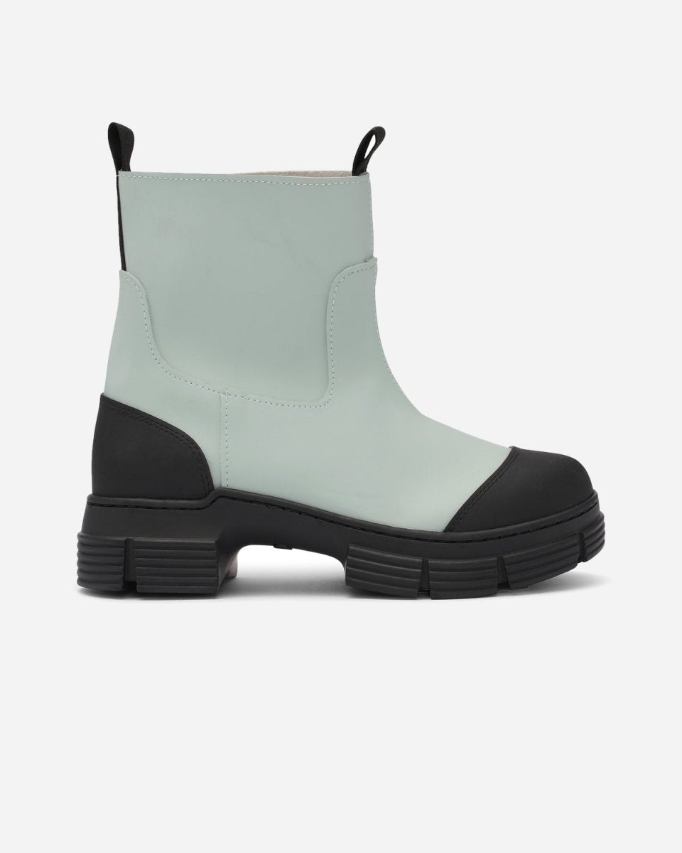 Recycled Rubber Tubular Boot - Blue Haze från Ganni - Munk Store